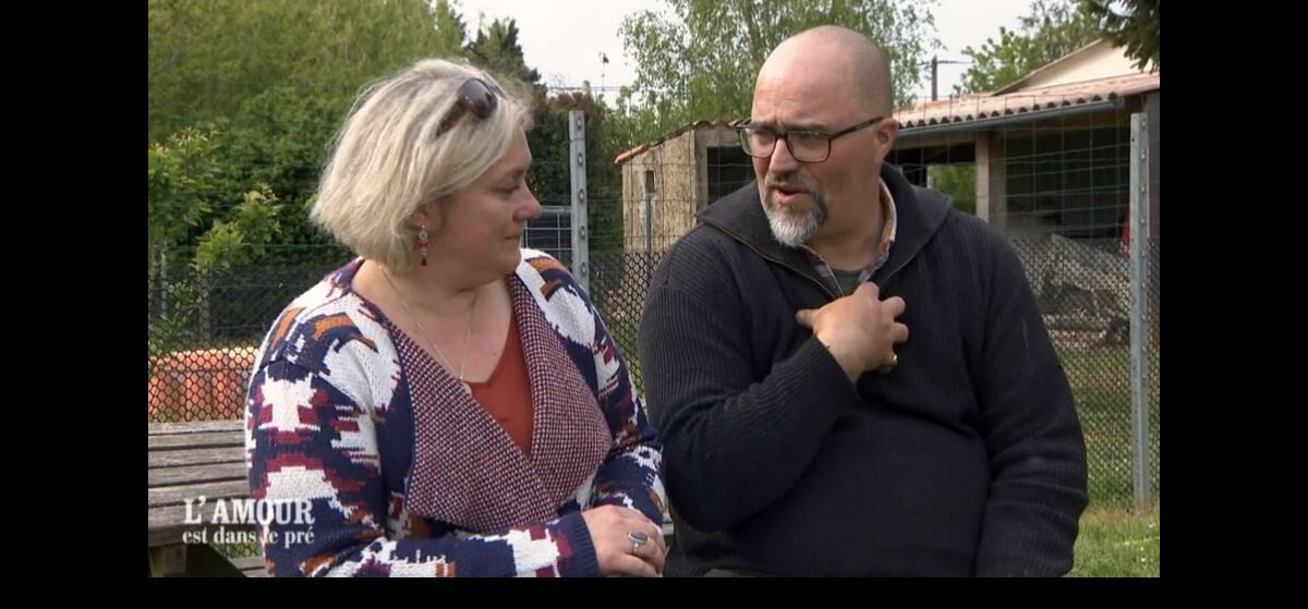 Photo : Franck et sa prétendante Cécile dans "L'amour est dans le pré ...