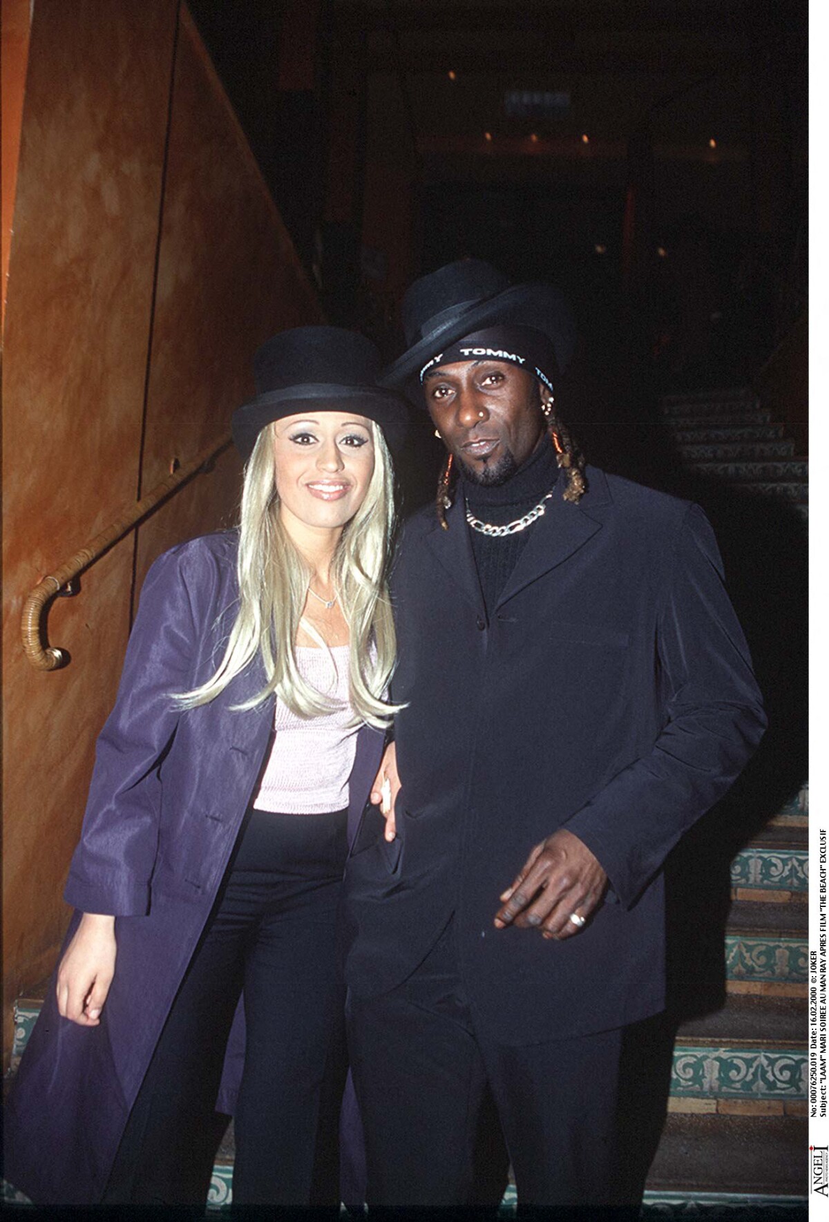 Photo : Robert Suber et Lââm en soirée au Man Ray en 2000 - Purepeople