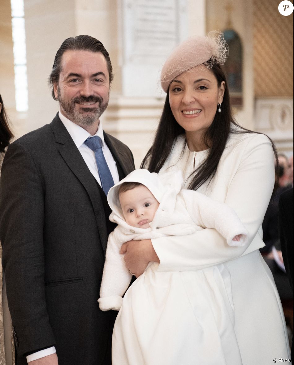 Prince Joachim Murat et sa femme la princesse Yasmine Murat - Baptême ...