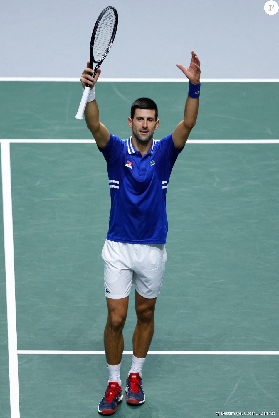 Novak Djokovic - Demi-finale de la Coupe David 2021 Croatie Vs Serbie ...