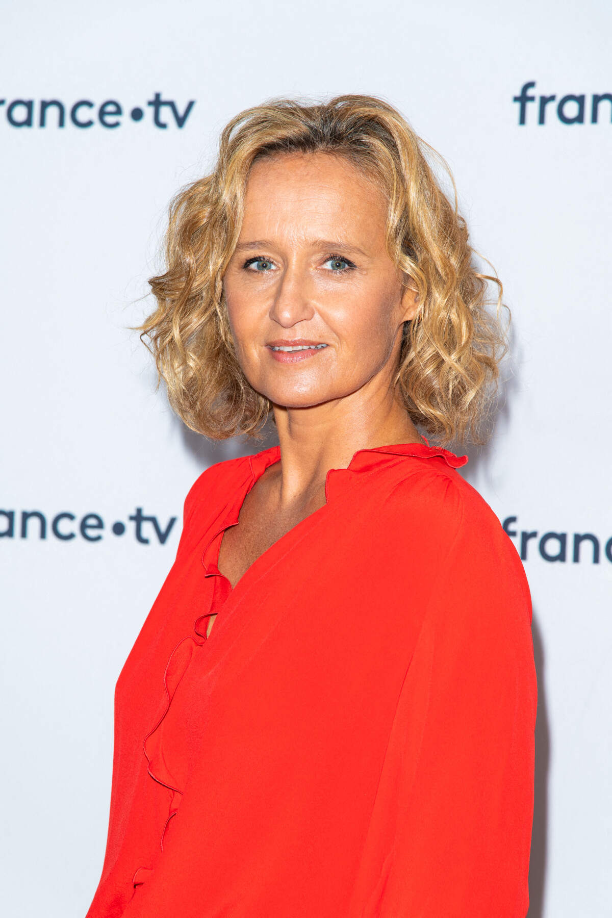 Photo : Caroline Roux lors du photocall dans le cadre de la conférence ...