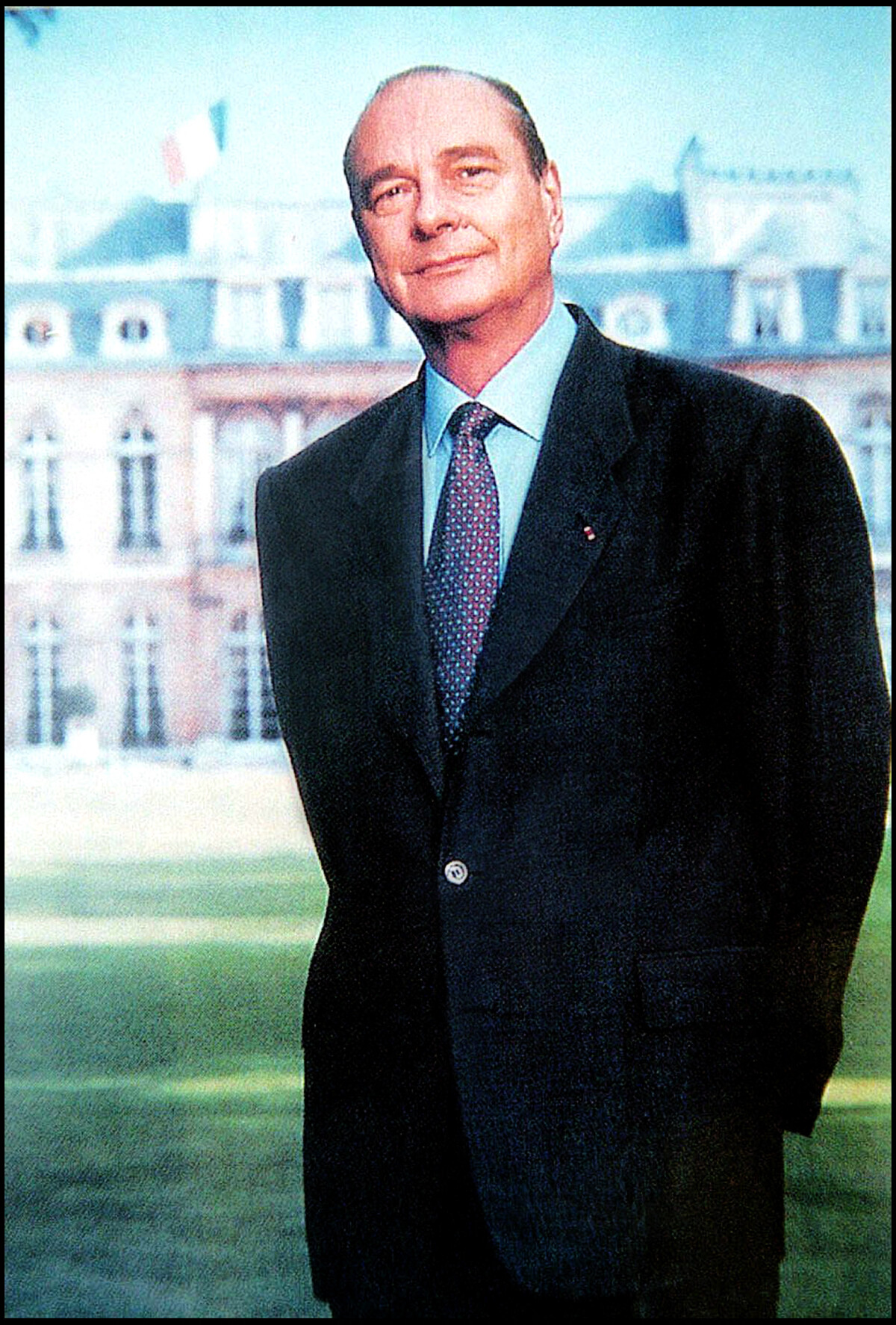 Photo : Portrait présidentielle de Jacques Chirac (1995) - Purepeople