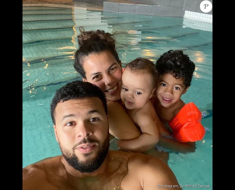 Jo-Wilfried Tsonga et sa famille. - Purepeople