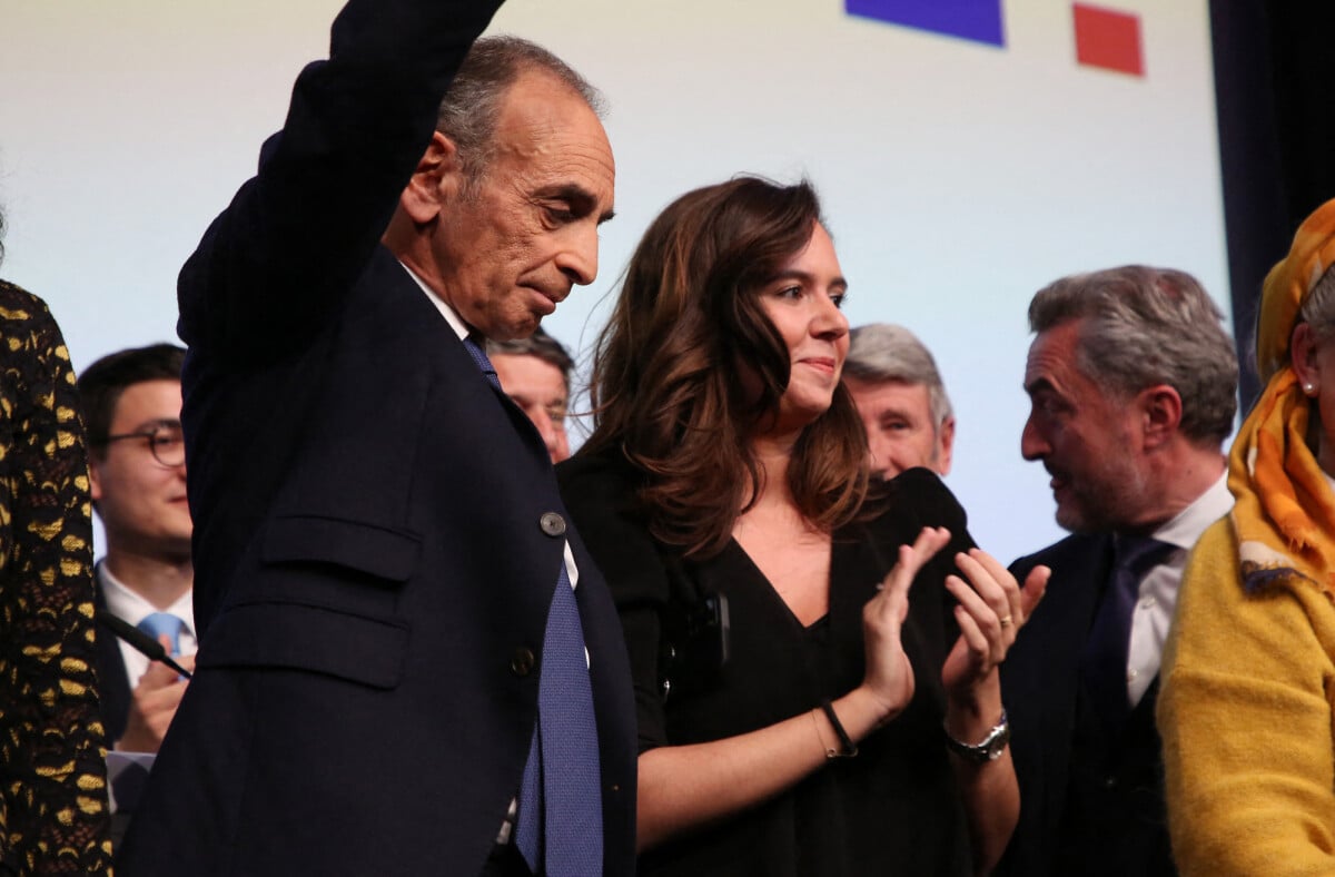 Photo : Eric Zemmour et Sarah Knafo au soir du premier tour des ... Photo : Eric Zemmour et Sarah Knafo au soir du premier tour des ...