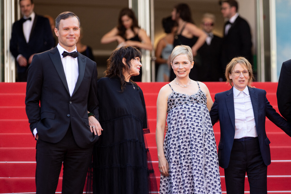 Photo : Neil Kopp, guest, Michelle Williams (enceinte), Kelly Reichardt ...