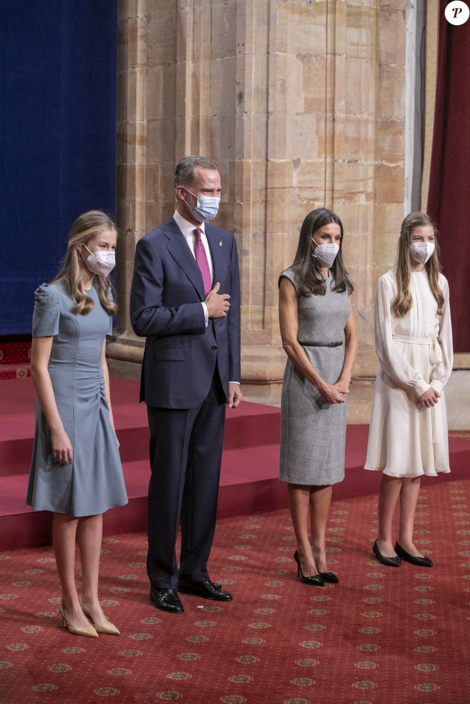 La princesse Leonor, princesse des Asturies, le roi Felipe VI et la ...