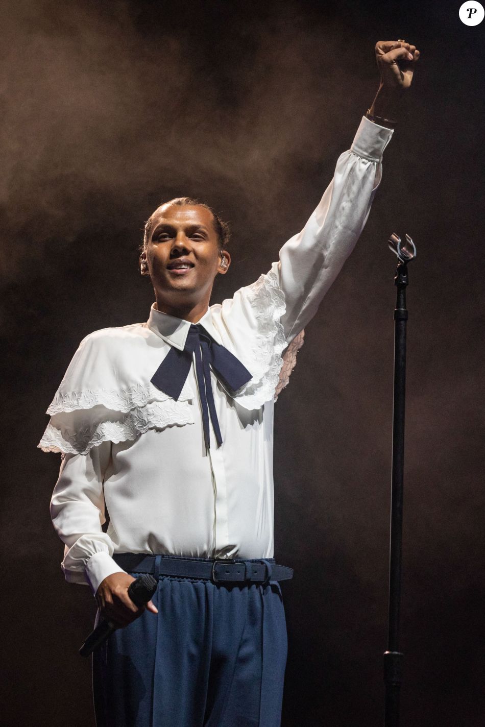 Le chanteur Stromae lors du Festival de Coachella à indio, Los Angeles ...