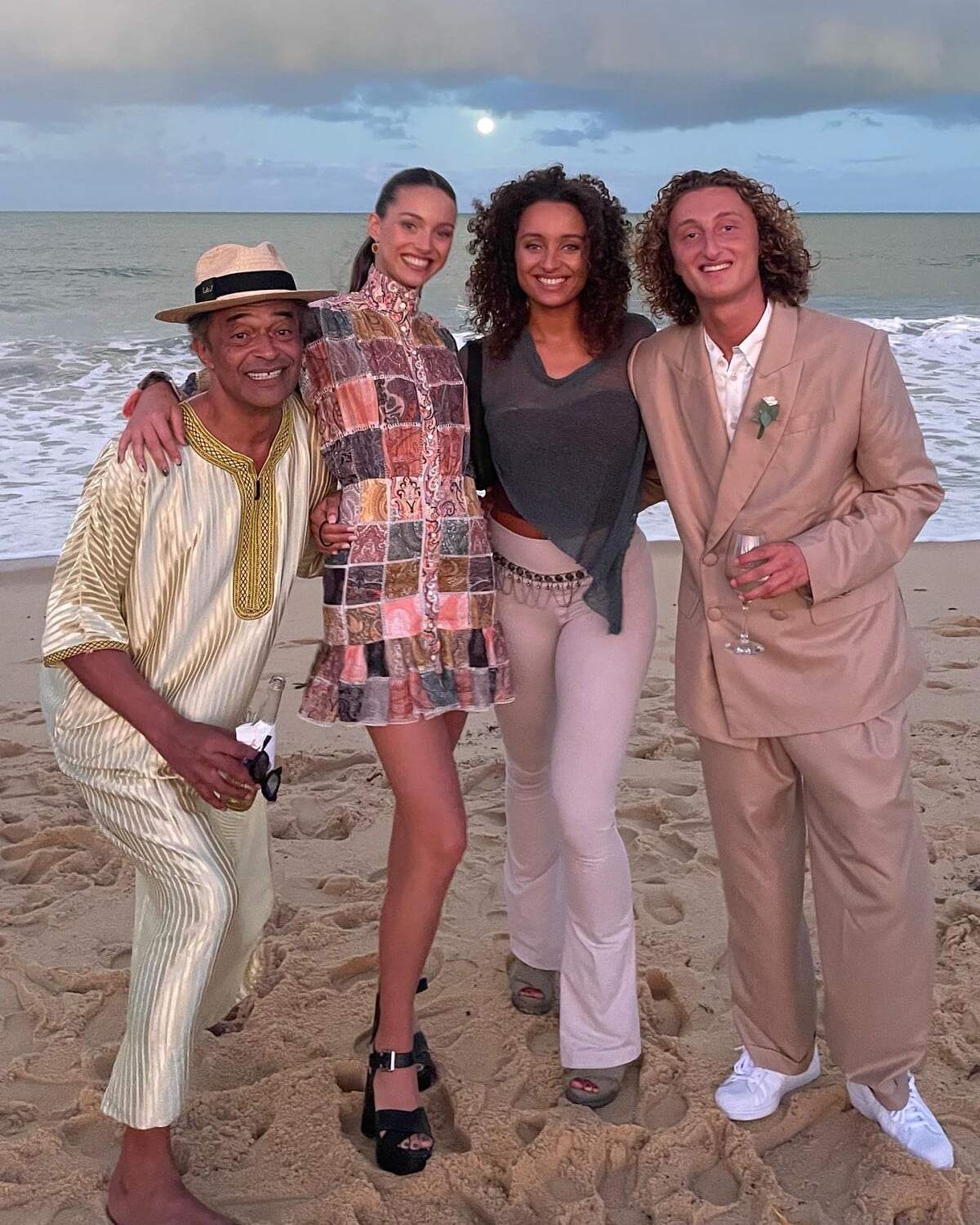 Photo : La famille Noah s'est retrouvée toute ensemble pour le mariage ...