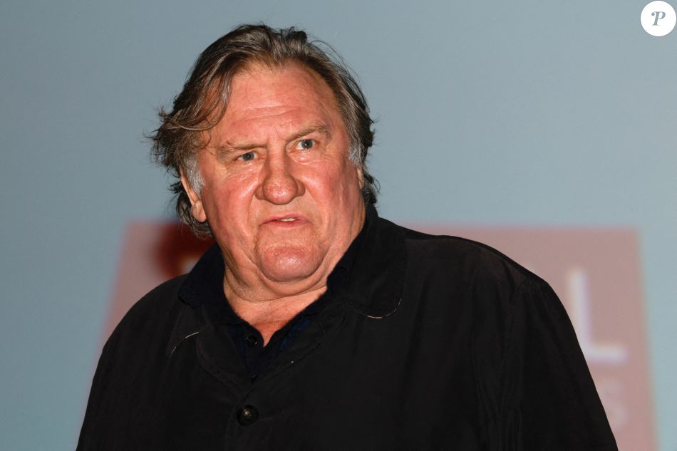Gérard Depardieu lors du Festival Premiers Plans à Angers le 28 janvier ...