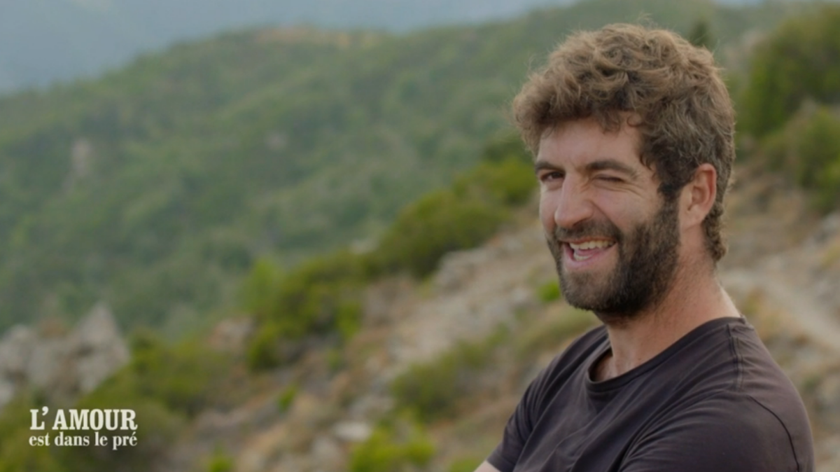 Photo : Sébastien lors du tournage de son portrait pour "L'amour est ...
