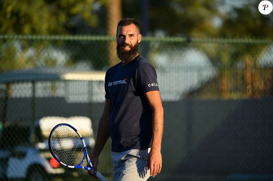 Benoît Paire - Les français s'entrainent lors du BNP Paribas Open d ...