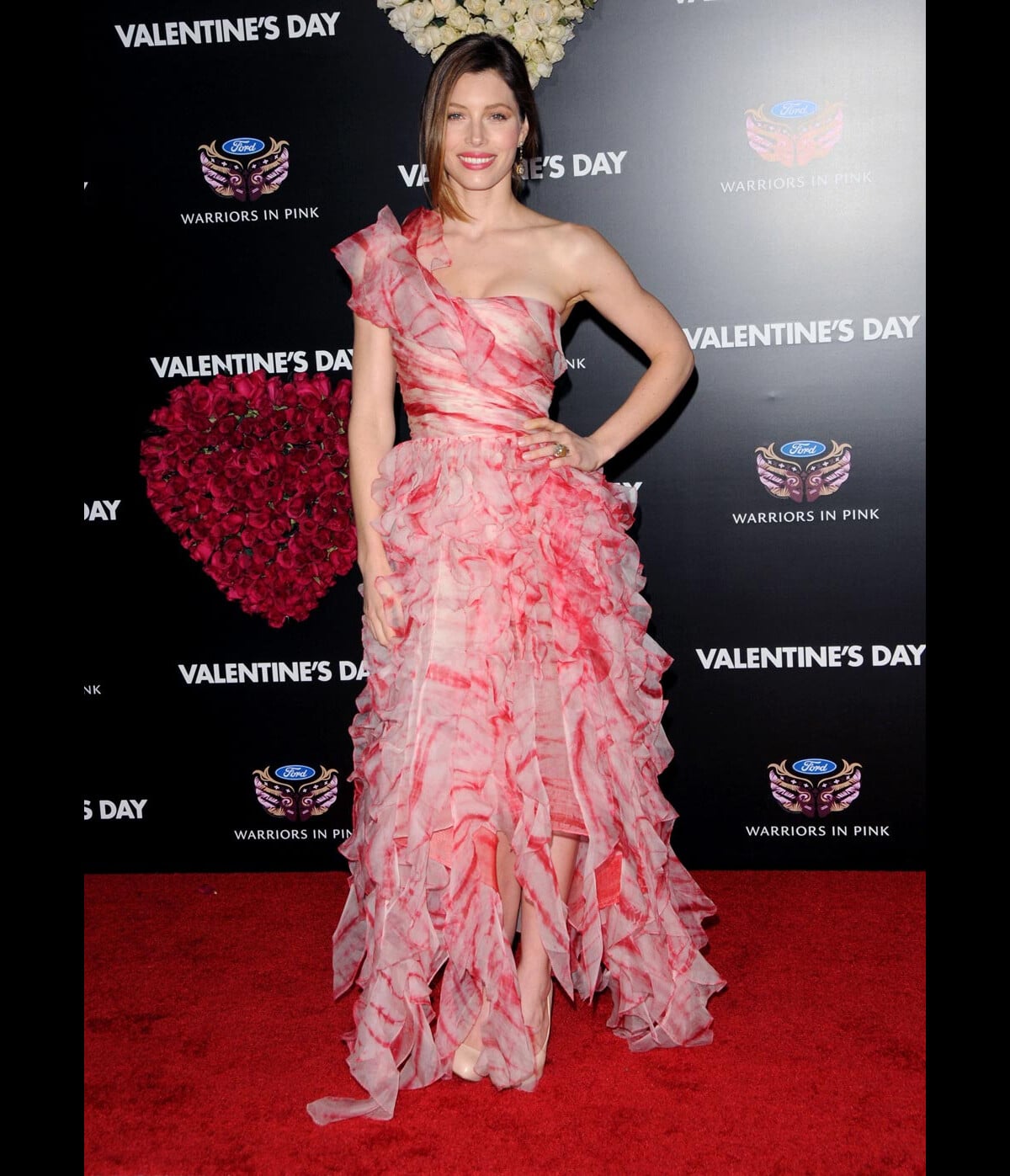 Photo : Jessica Biel à la première de Valentine's Day le 8 février 2010 ...