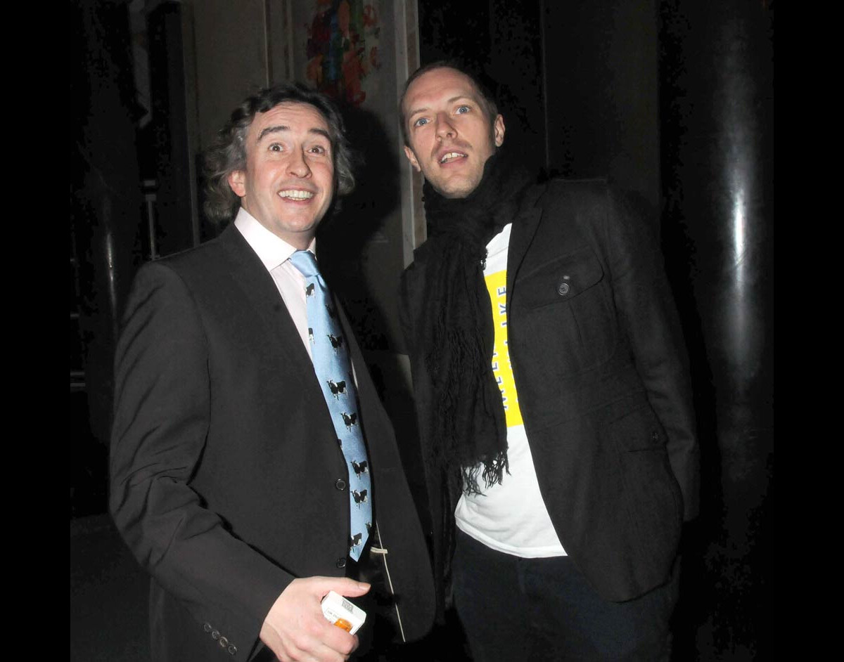 Photo : Steve Coogan et Chris Martin à l'occasion de la cérémonie des ...