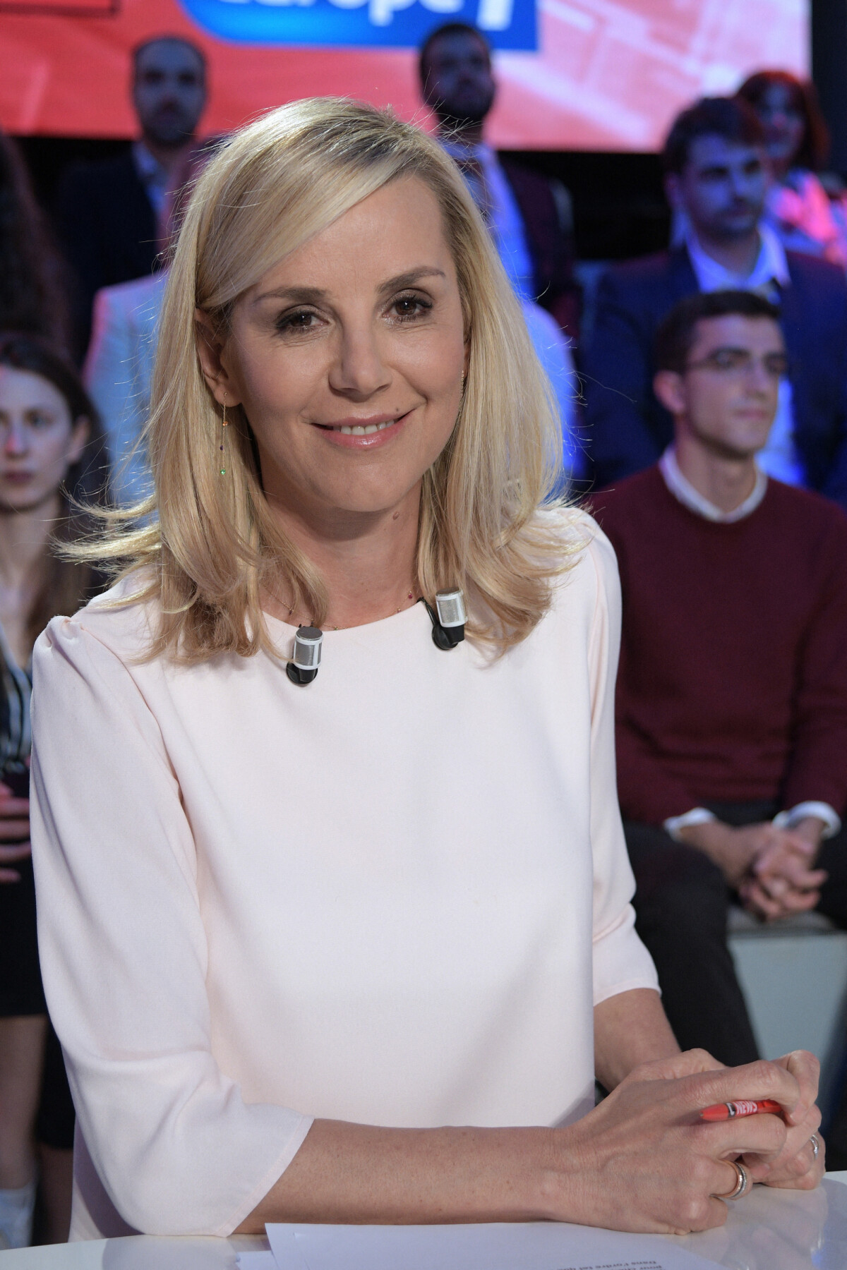 Photo : Exclusif - Laurence Ferrari lors du tournage du débat politique ...