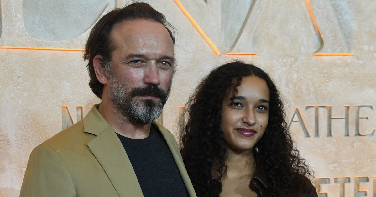 Vincent Perez et sa fille Tess - Avant-première du film Athena à la ...