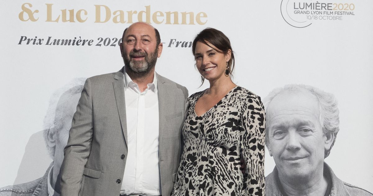 Kad Merad et sa compagne Julia Vignali, lors de la cérémonie de clôture ...