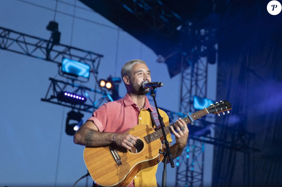 Jérémy Frerot lors du concert NRJ Music Tour à Toulouse. Le 14 juillet ...