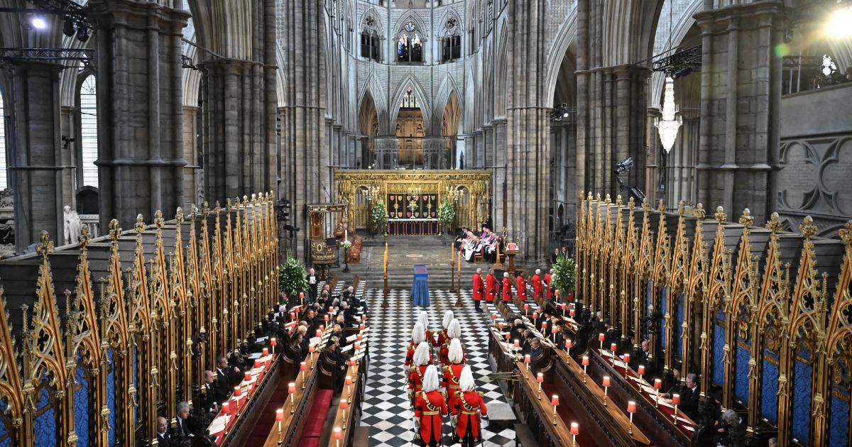 Service funéraire à l'Abbaye de Westminster pour les funérailles d'Etat ...