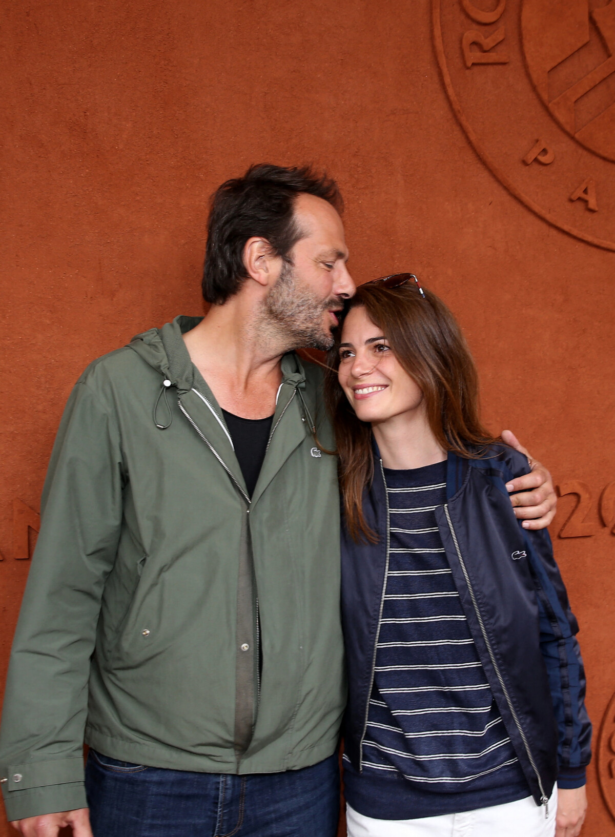 Photo : Jean-Charles Chagachbanian et Juliette Chene - People au village lors des Internationaux ...