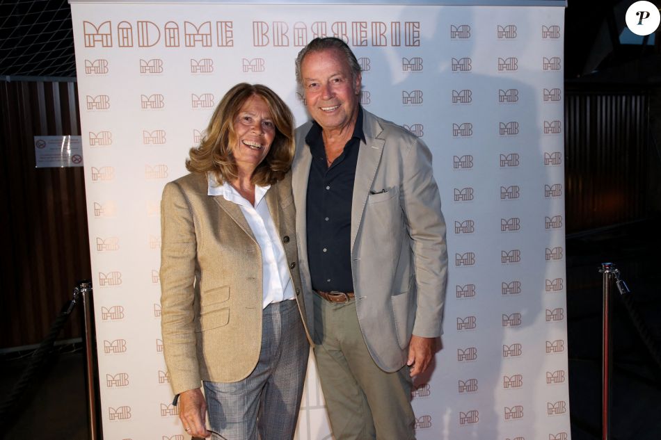 Michel Leeb et sa femme Béatrice - Inauguration de la Brasserie Madame ...