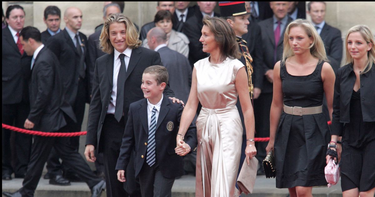 Pierre Sarkozy, Louis Sarkozy, Cécilia, Jeanne-Marie et Judith Martin ...