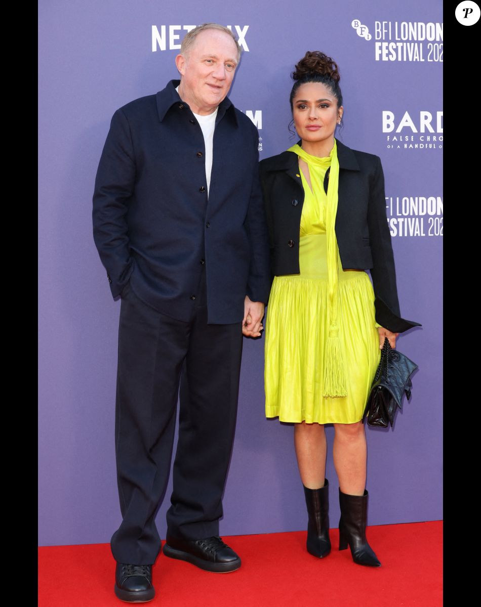 Salma Hayek et François Pinault amoureux : elle ose une robe fluo, un ...