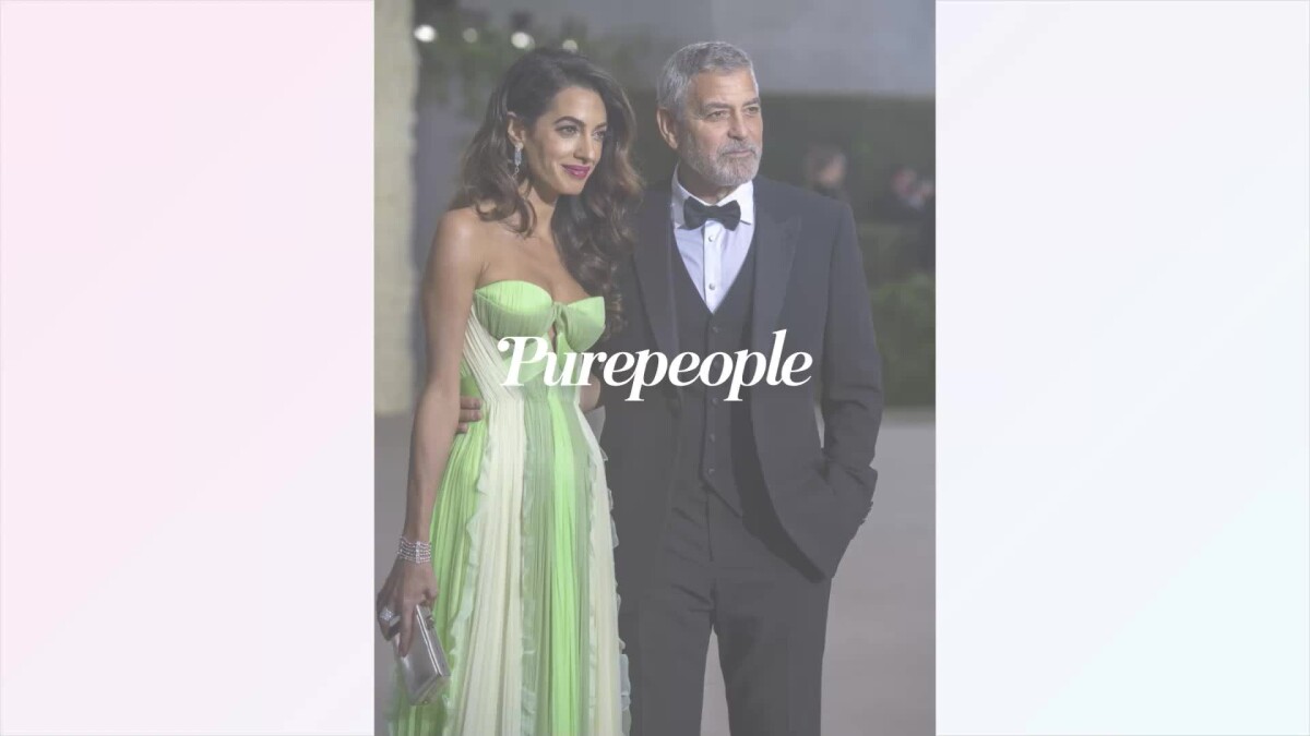 Vidéo : Amal Clooney en décolleté sublime au bras de George, Julia ...