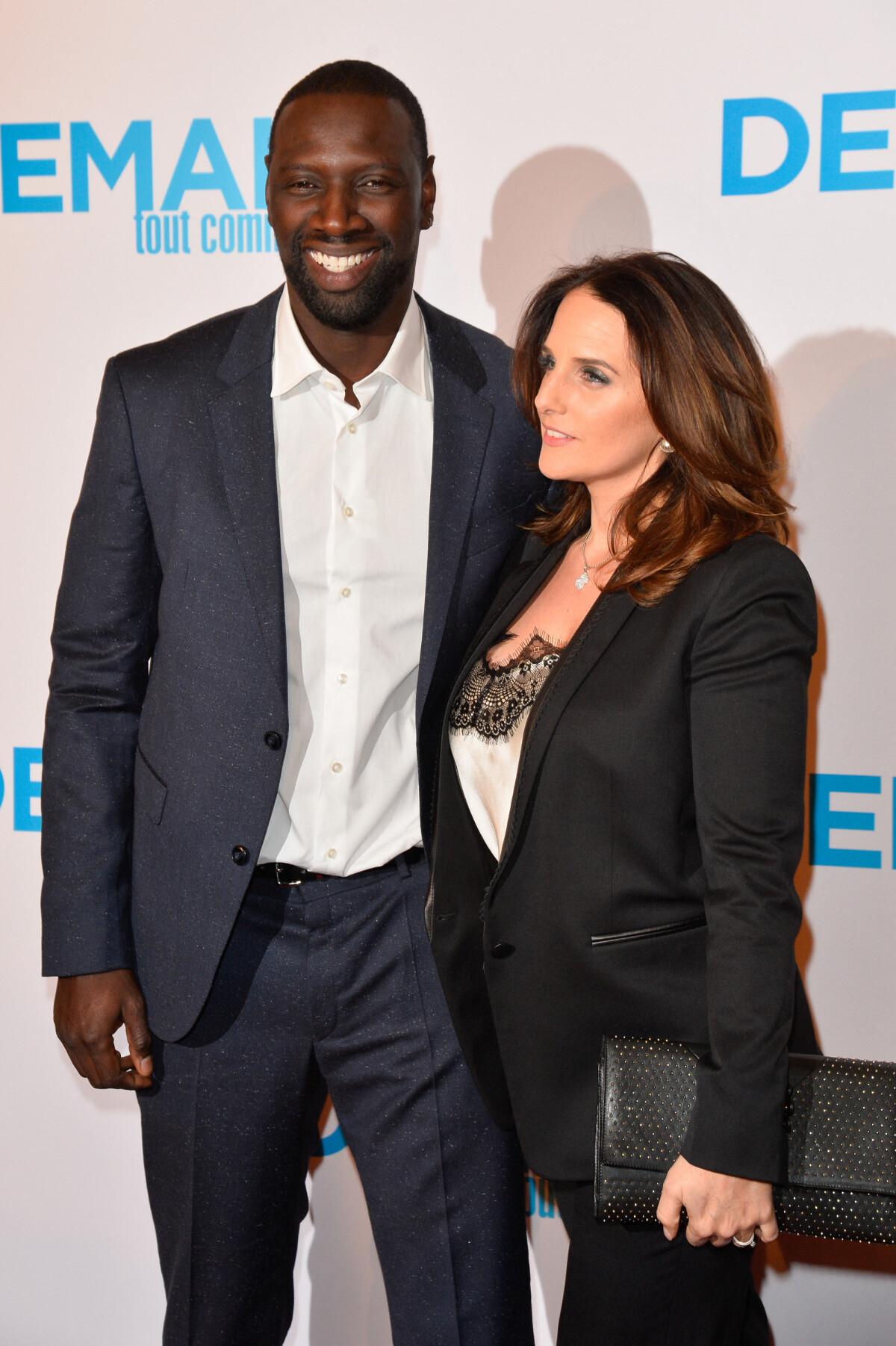 Photo : Omar Sy et sa femme Hélène - Avant première du film "Demain ...