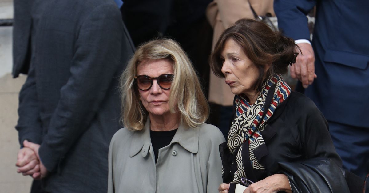 Nicole Garcia lors des obsèques de Jean Rochefort en l'église Saint ...
