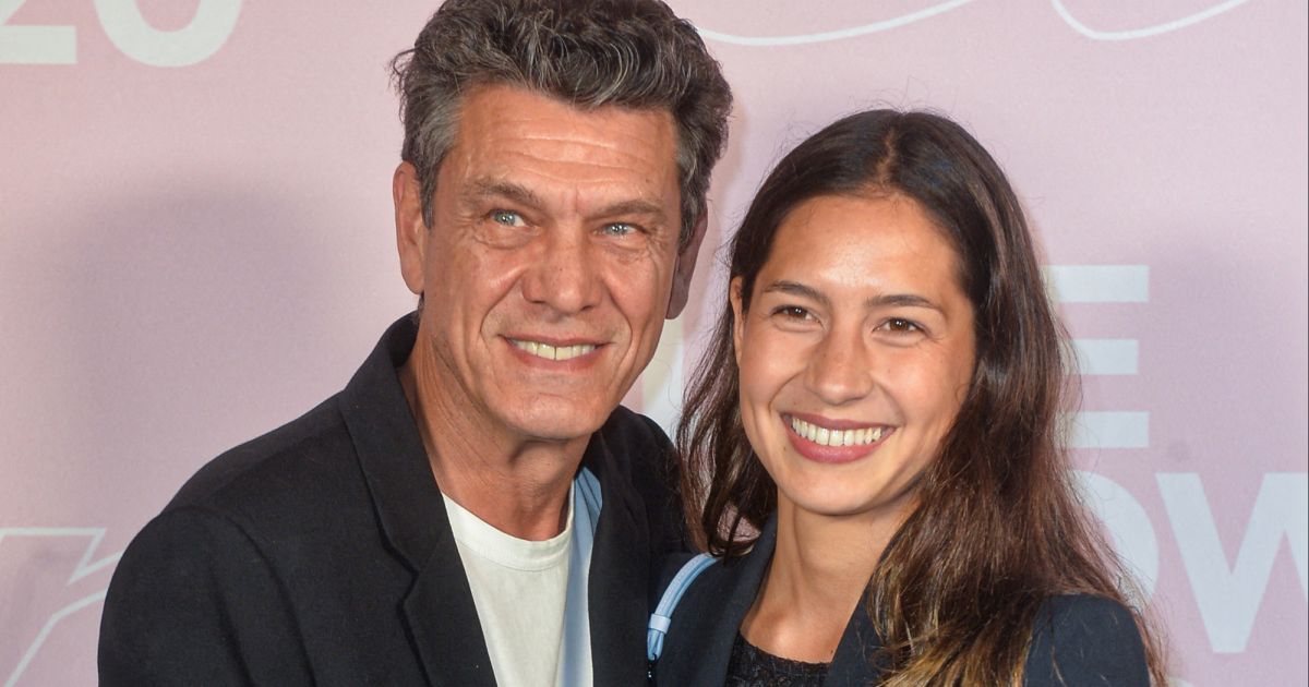 Marc Lavoine et Line Papin - Photocall du défilé Etam Live Show 2020 à ...