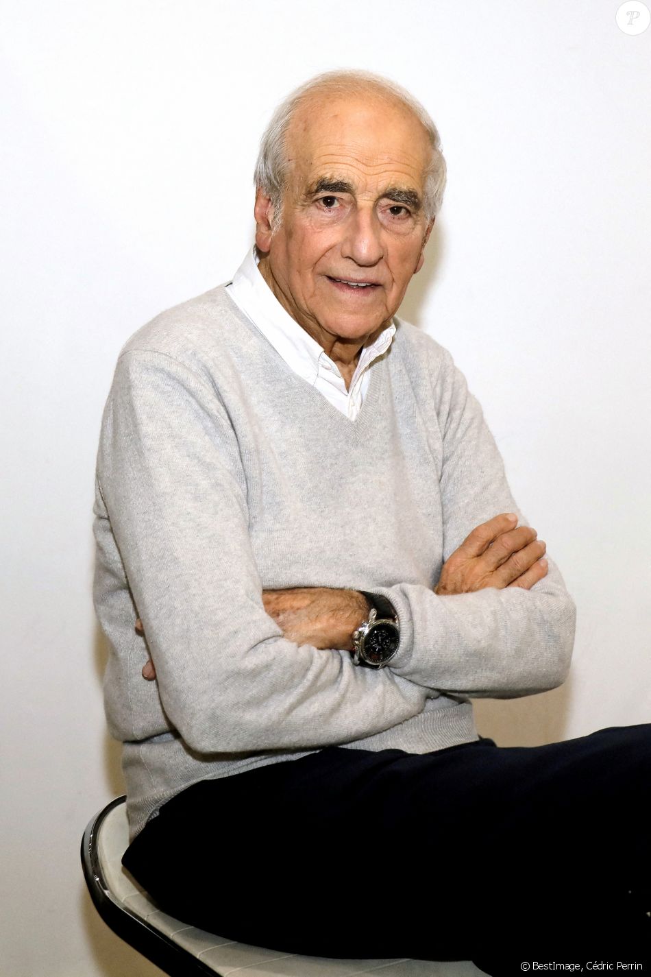 Exclusif - Portrait de Jean-Pierre Elkabbach, lors de l'enregistrement ...
