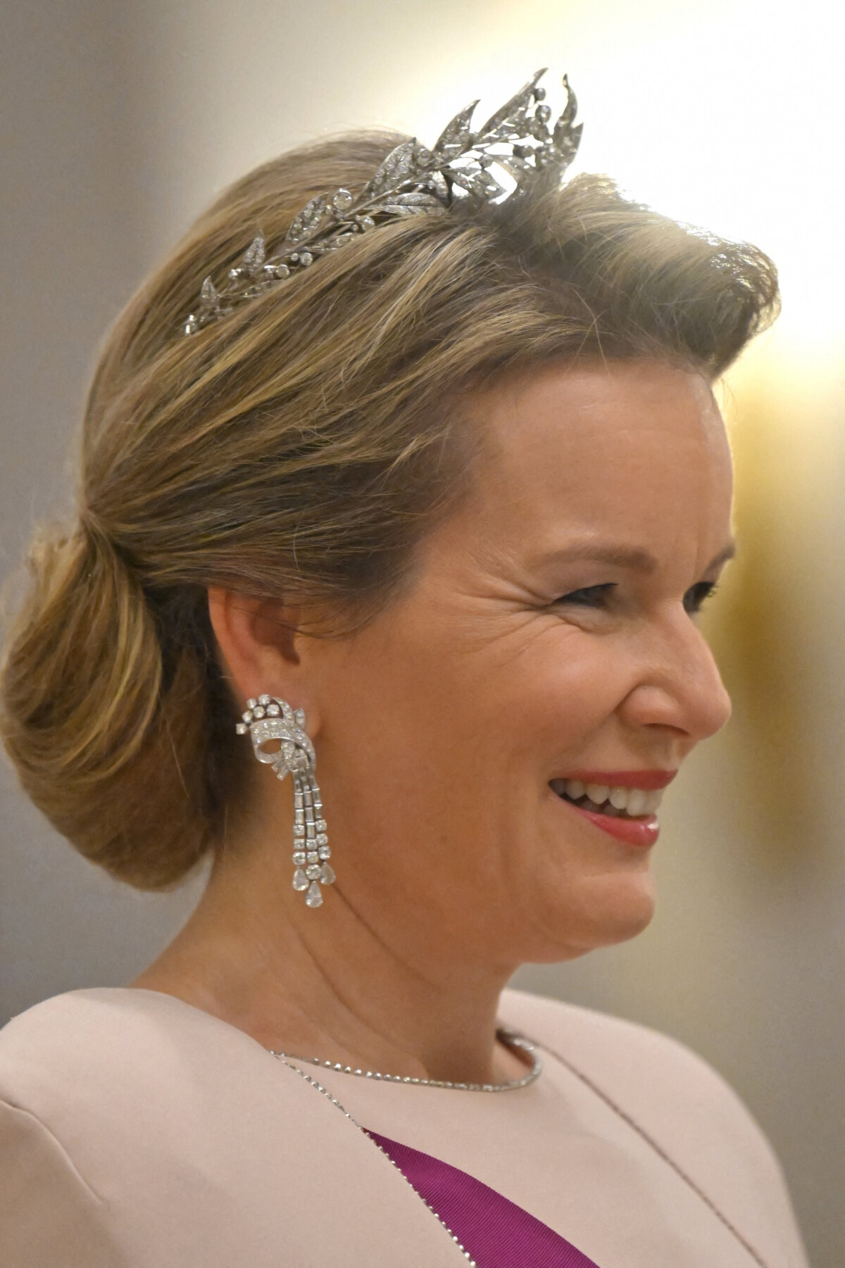 Photo : La reine Mathilde de Belgique - Le président de la ...