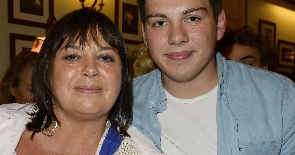 Michèle Bernier et son fils Enzo Gaccio - Générale de la pièce de ...