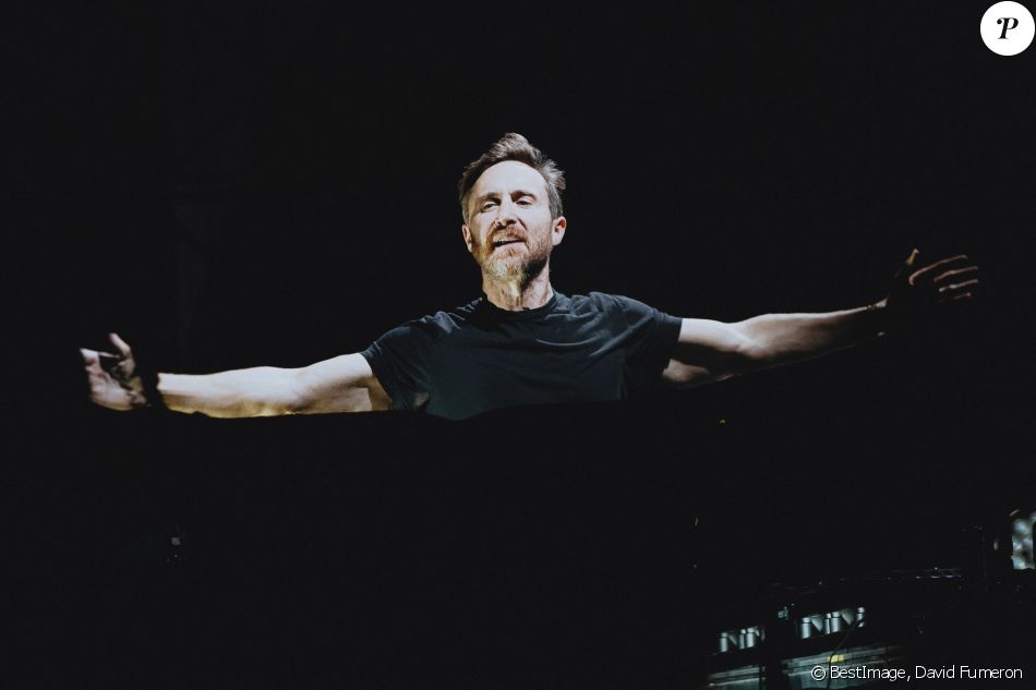 David Guetta lors du festival Lollapalooza Paris 2022, qui se tenait ...