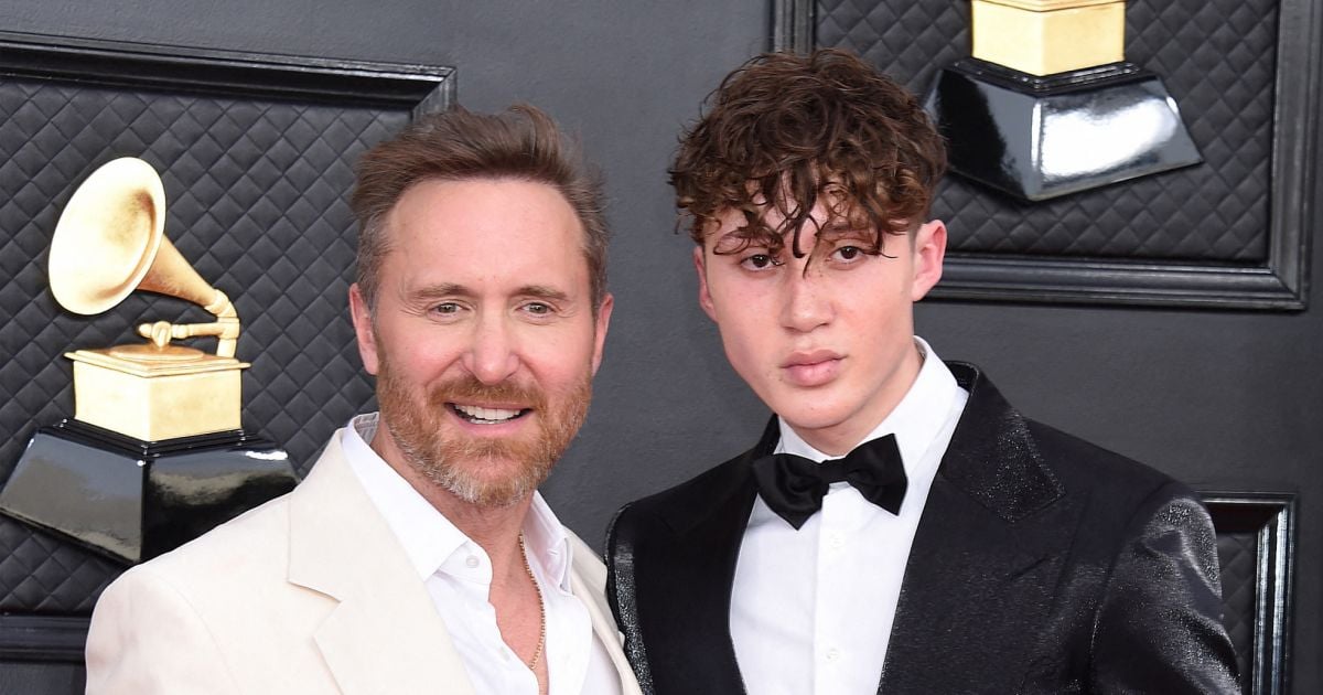 David Guetta et son fils Tim Elvis au photocall de la 64ème édition des ...