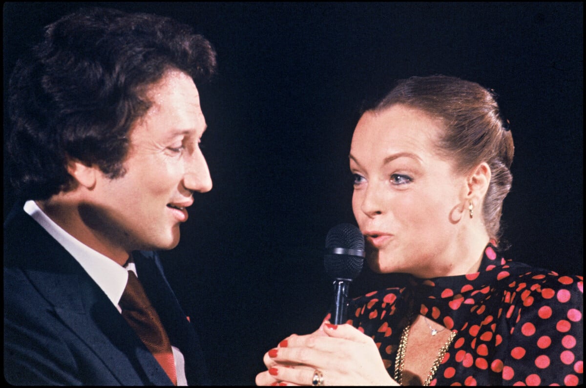 Photo : Archives - Michel Drucker et Romy Schneider sur le plateau de l ...