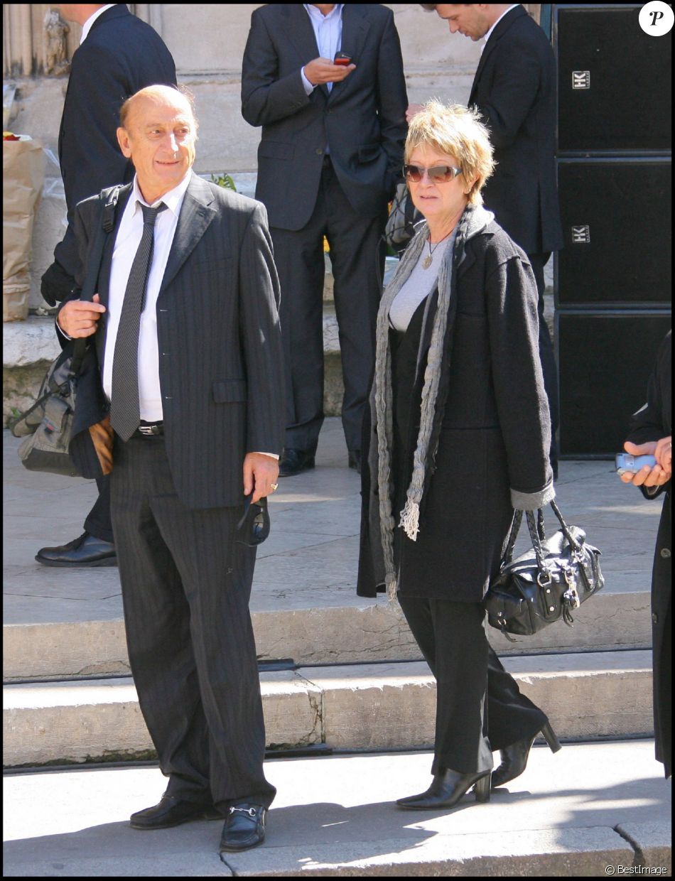Pierre Bonte et Alice Dona - Obsèques de Philippe Baldini en la ...