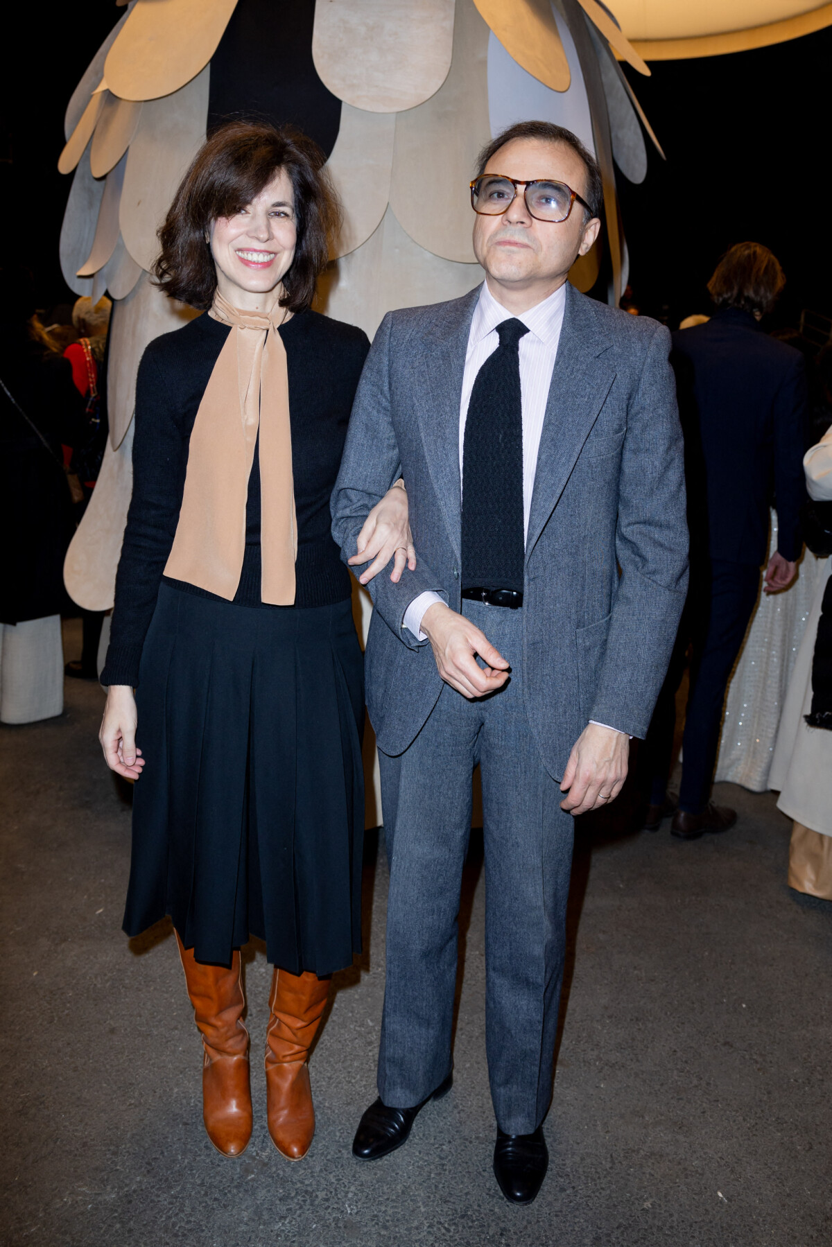 Photo : Bertrand Burgalat et Vanessa Seward au défilé Chanel Haute ...