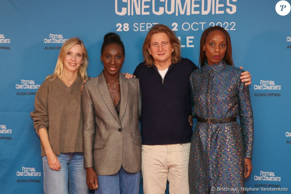 Léa Drucker, Eye Haïdara, le réalisateur Julien Rambaldi et Bwanga ...