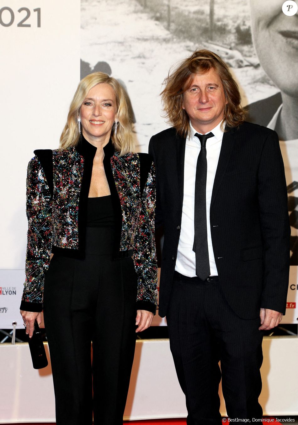 Léa Drucker et son compagnon Julien Rambaldi - Cérémonie d'ouverture du ...