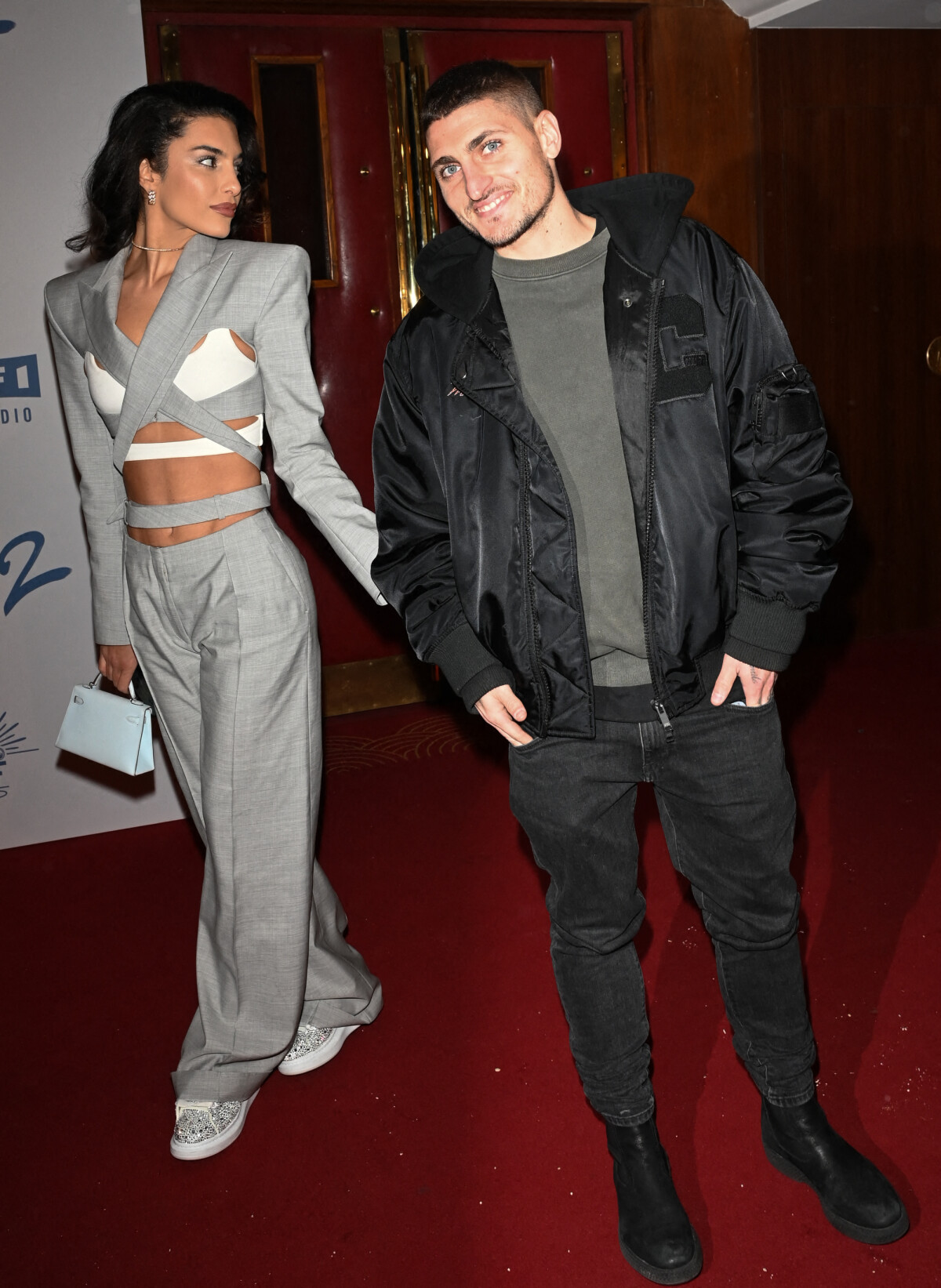 Photo : Marco Verratti et sa femme Jessica Aïdi - Première du film ...