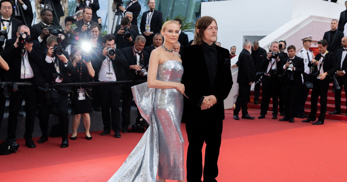 Diane Kruger et son compagnon Norman Reedus - Montée des marches pour ...