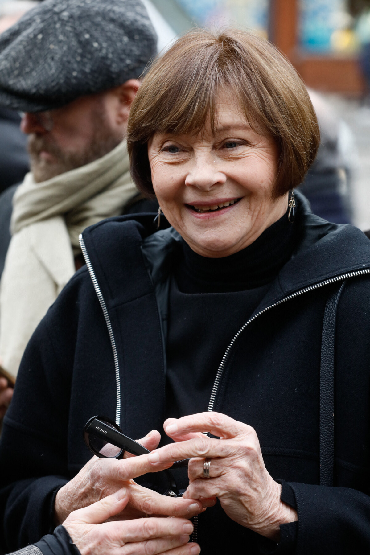 Photo : Macha Méril - Sorties des obsèques de Philippe Tesson en l ...