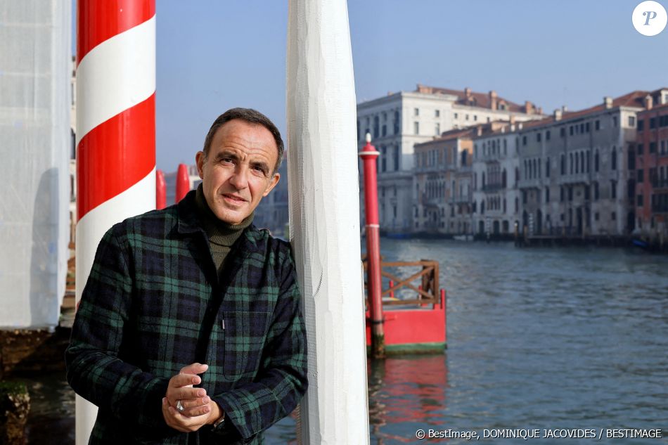 Exclusif - Nikos Aliagas - Rendez-vous avec Nikos Aliagas à Venise en marge de son expositions ...