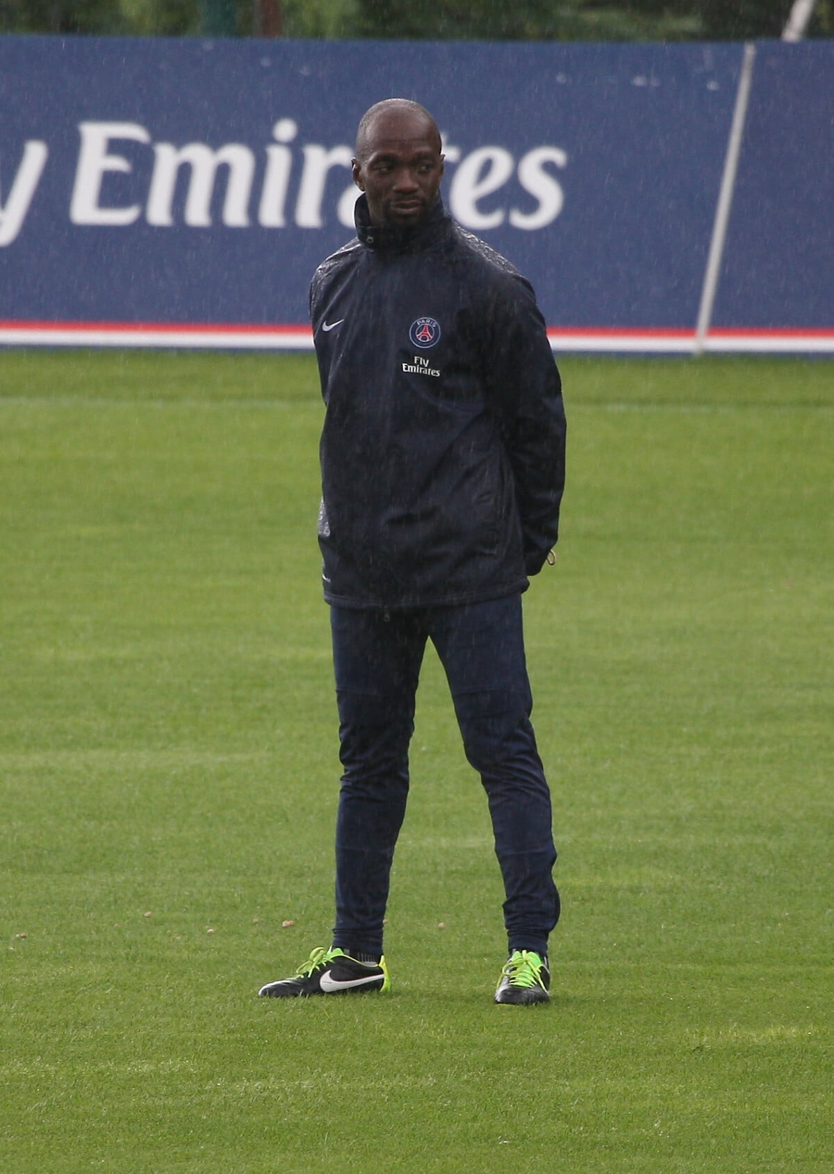 Photo : Claude Makelele - Entrainement du Psg avant le match ...
