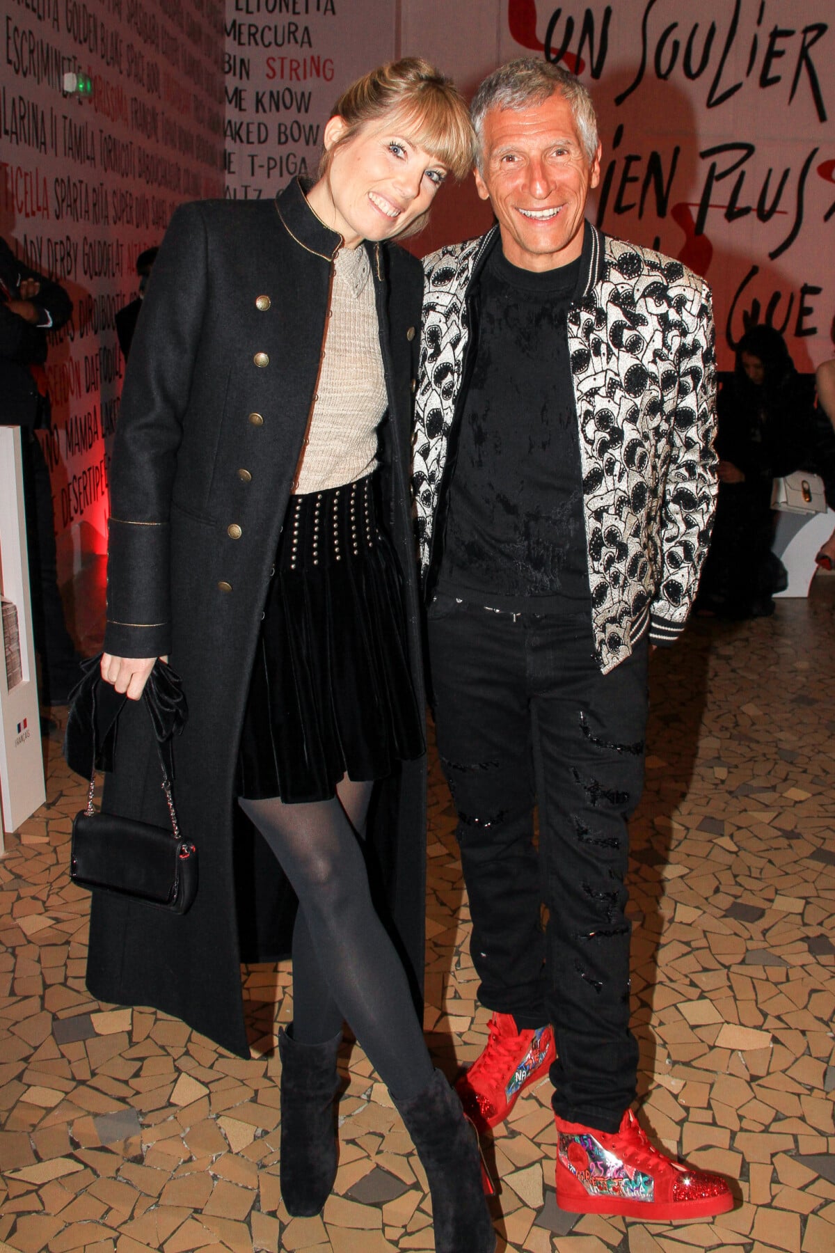 Photo : Nagui et sa femme Mélanie Page lors du vernissage de l ...