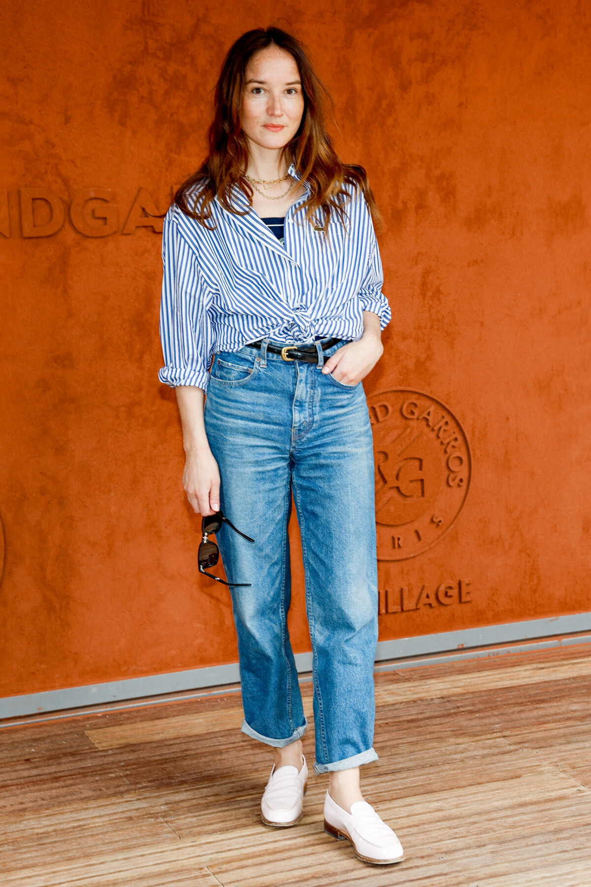 Photo : Anaïs Demoustier au village lors des Internationaux de France ...