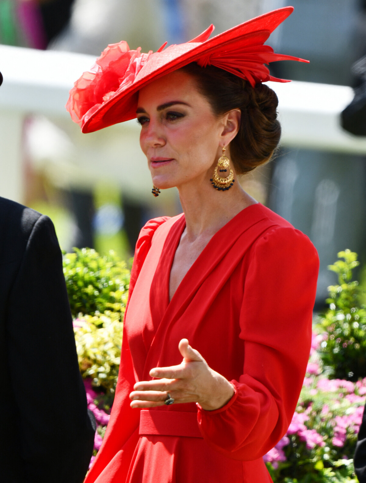 Photo : Elle avait notamment choisi une tenue rouge écarlate ...