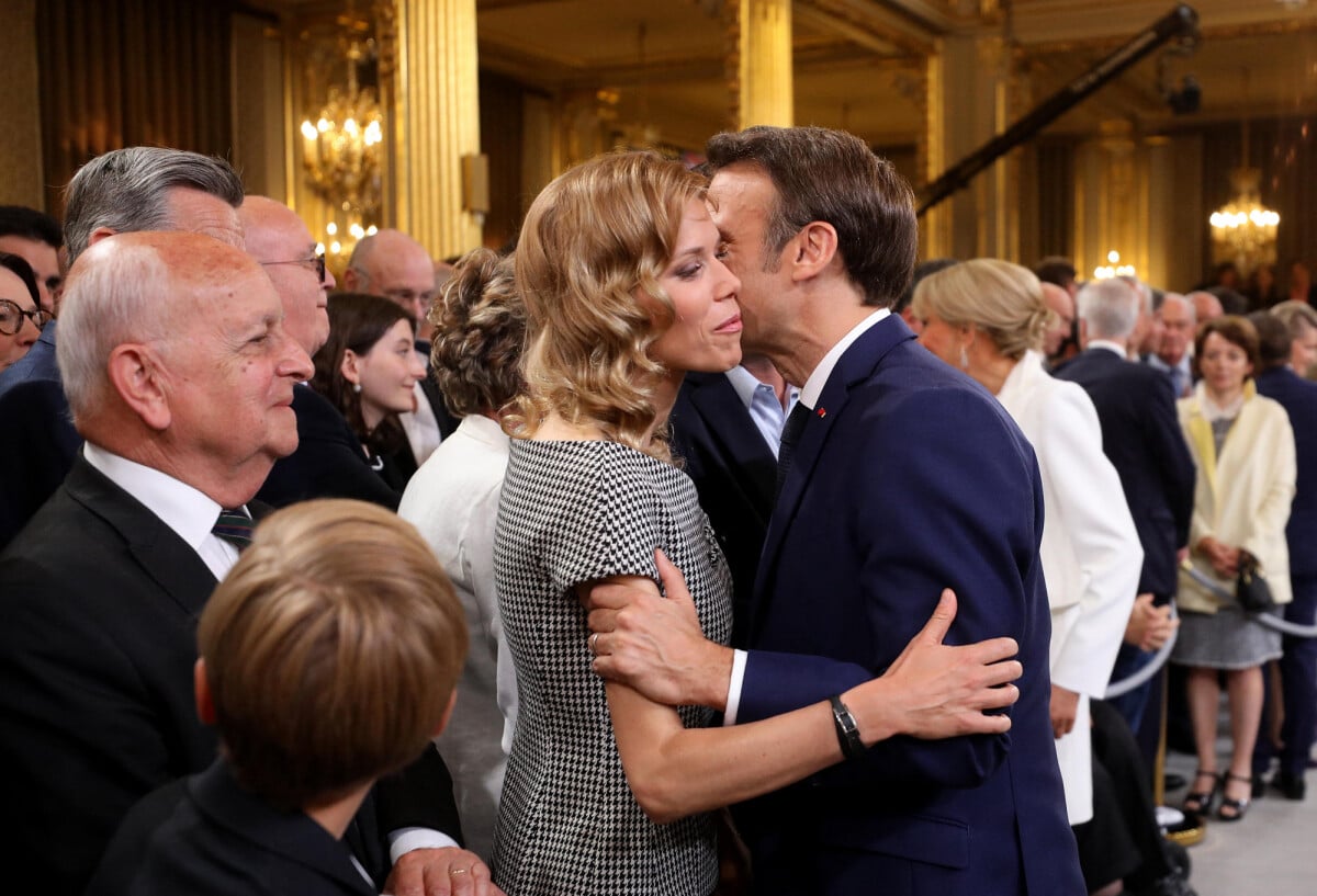 Photo : Tiphaine Auzière, Emmanuel Macron - Cérémonie d'investiture du ...
