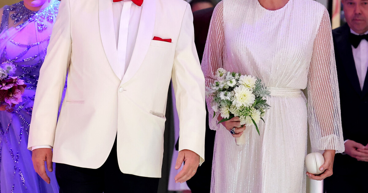 PHOTOS Charlène de Monaco rejoue son mariage avec le prince Albert ...